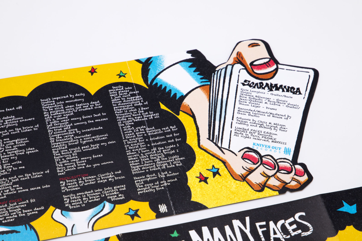 SCARAMANGA “The Many Faces” – KNIVES OUT RECORDS | Music at its Artiest