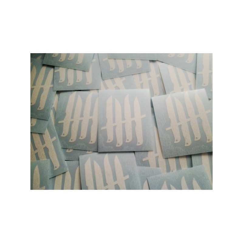 KNIVES OUT "Logo" Die-cut vinyl sticker, 5 x 6