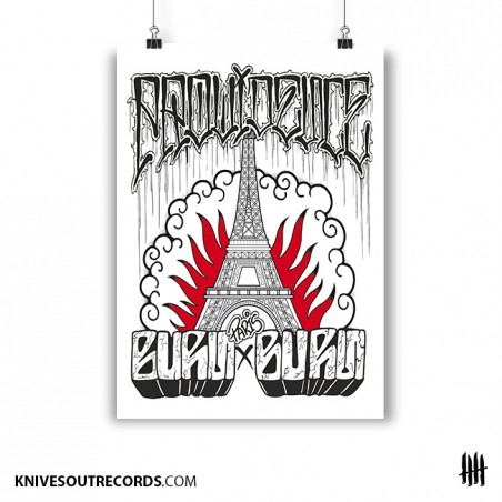 Providence Burn Paris Burn Print by Rapha Ortega • 300gsm Textured ...