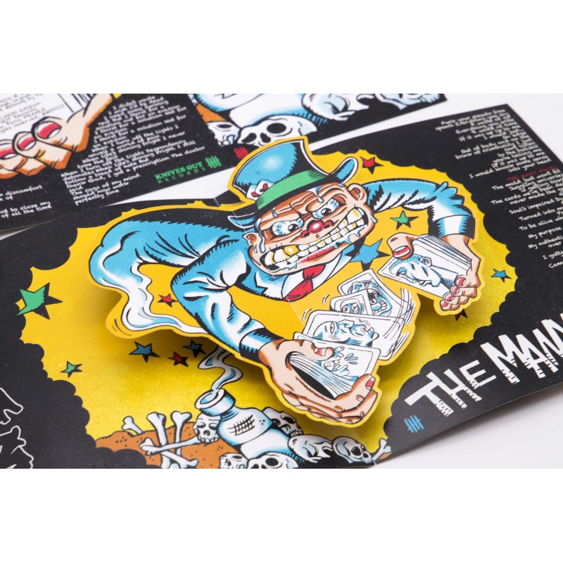 SCARAMANGA "The Many Faces" Die-cut Digipack Clear CD • Die-cut Booklet ...