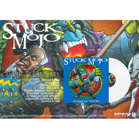 STUCK MOJO "Snappin' Neck" die-cut Jacket 12″ White Vinyl