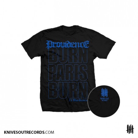 PROVIDENCE "Burn Paris Burn" Azur Tshirt